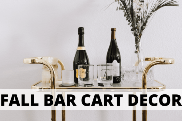 7 Best Fall Bar Cart Decor Your Guests Will Obsess Over - Daneila Bright