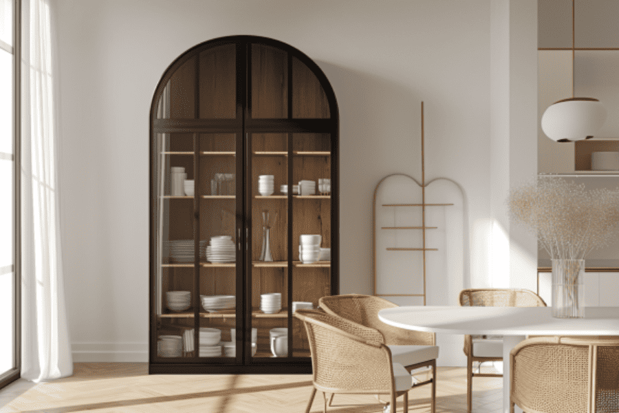 13 Insanely Gorgeous Arched Cabinet To Upgrade Your Space - Daneila Bright