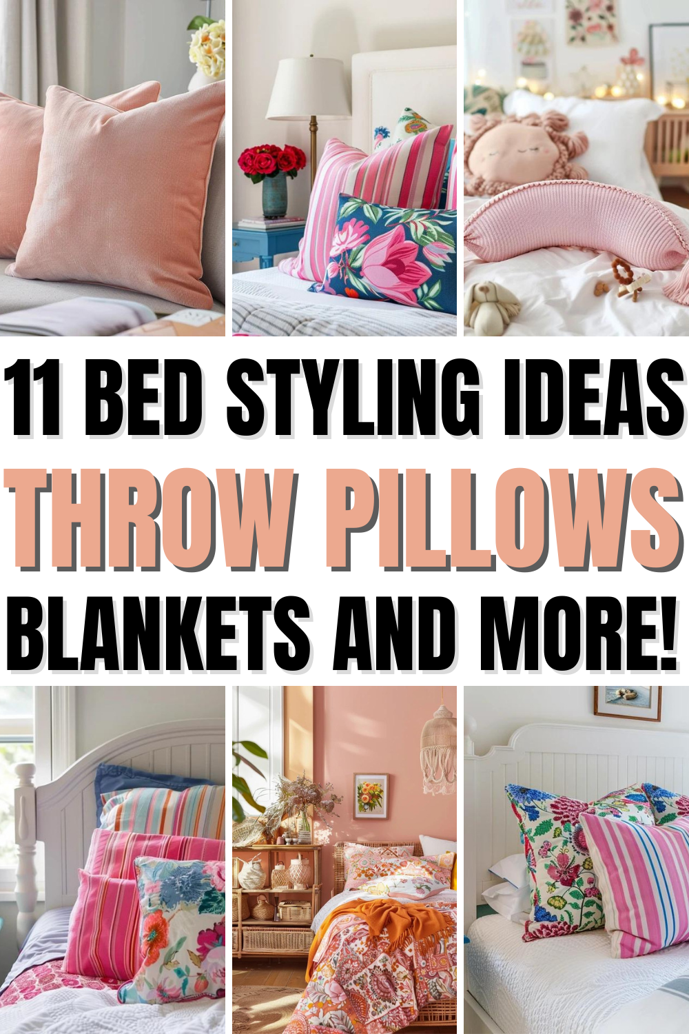 11 Throw Pillows For Bed That'll Add Style and Comfort to Your Sleeping ...