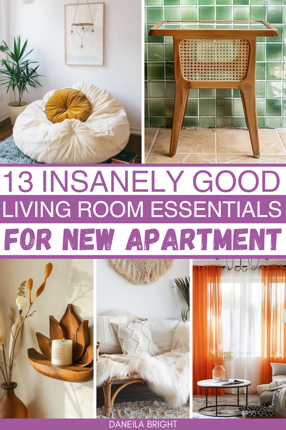 Living room essentials for new apartment - Daneila Bright