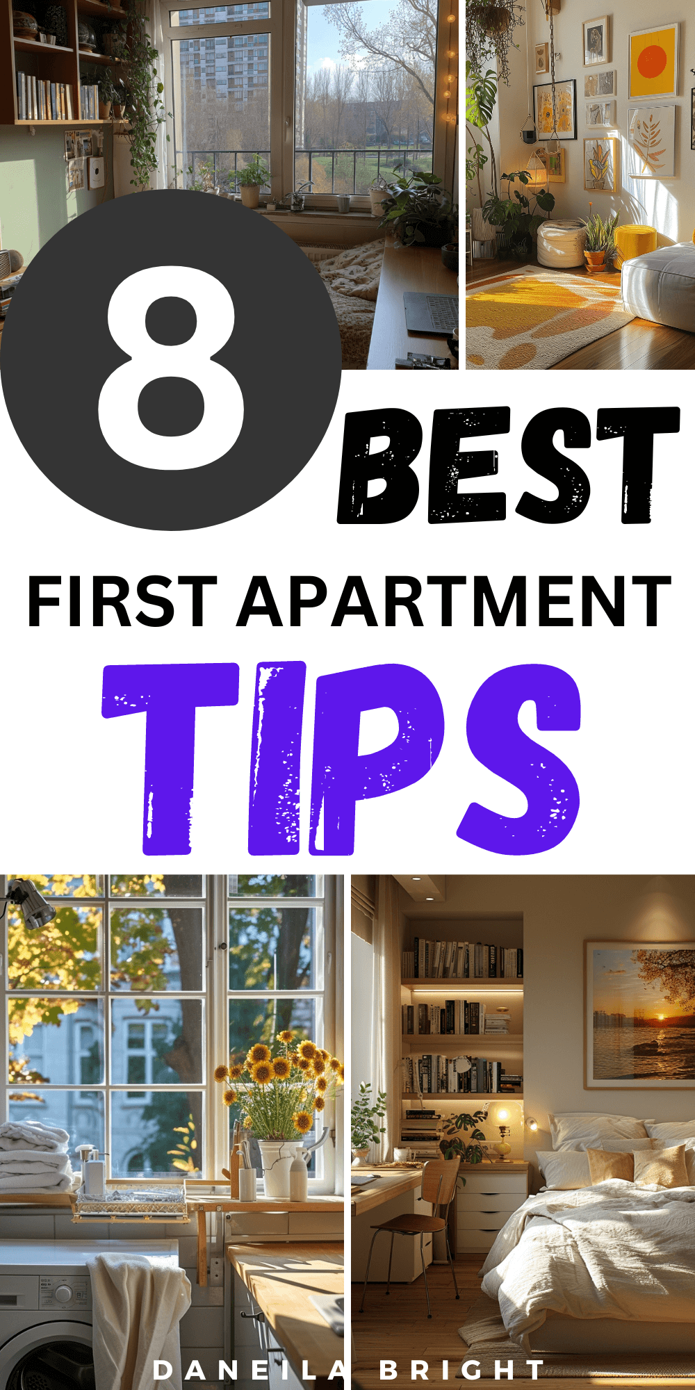 8 Insanely Helpful First Apartment Tips! - Daneila Bright