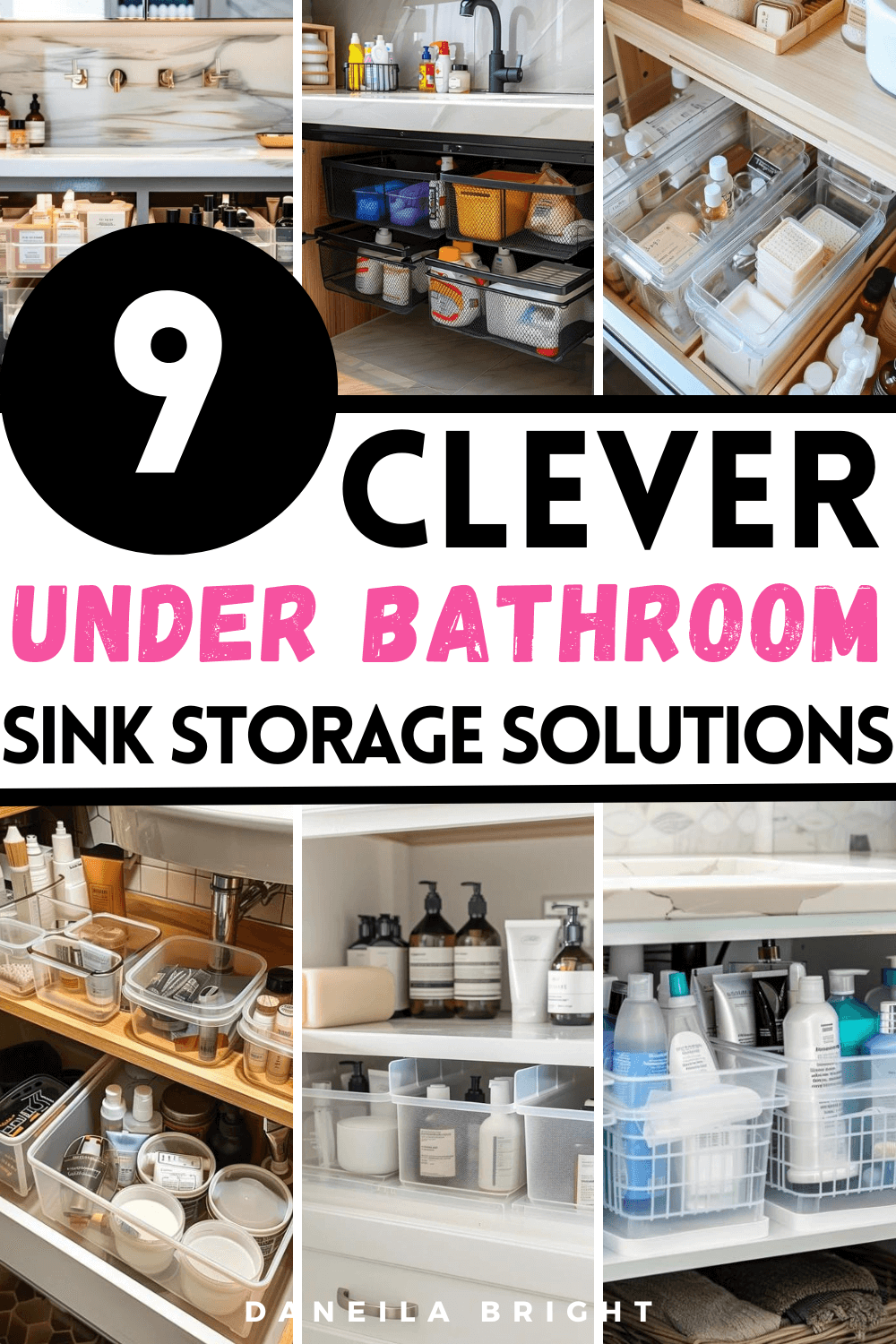 Under bathroom sink storage ideas - Daneila Bright